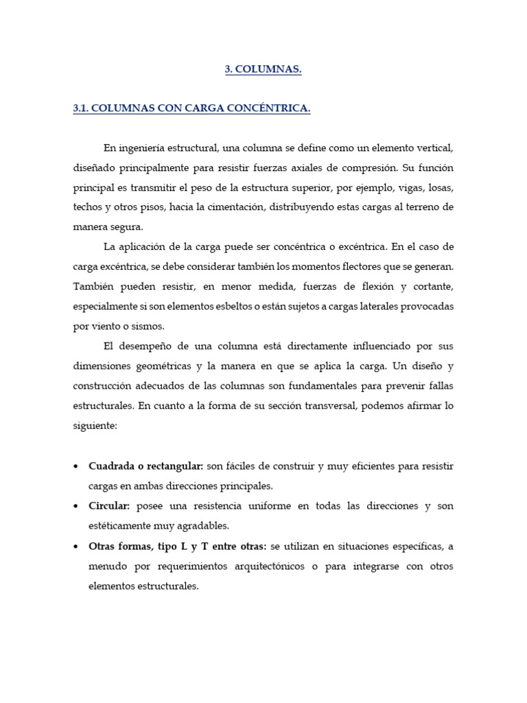 Resistencia de Materiales - Capítulo 3 | PDF | Pandeo | Columna