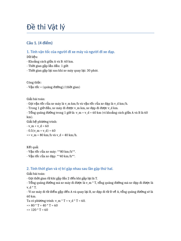 De Thi Vat Ly | PDF