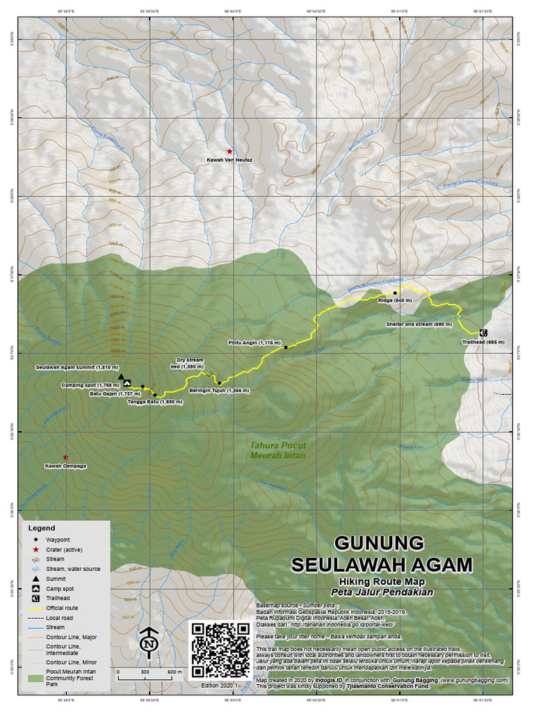 Peta Jalur Pendakian Gunung Seulawah Agam | PDF | Liberia
