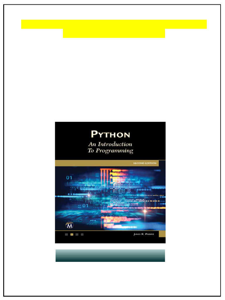 Python An Introduction To Programming 2nd Edition Jim R. Parker Kindle ...