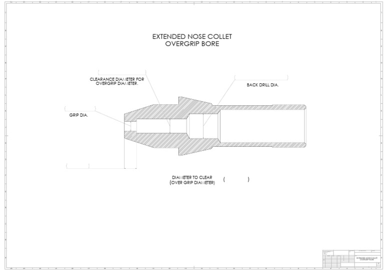 Extended Nose Collet Overgrip Bore | PDF