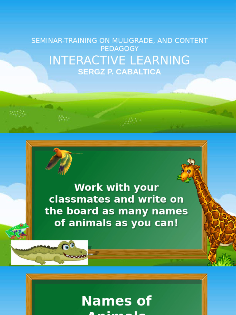 Interactive Presentation | PDF | Amphibian | Vertebrates