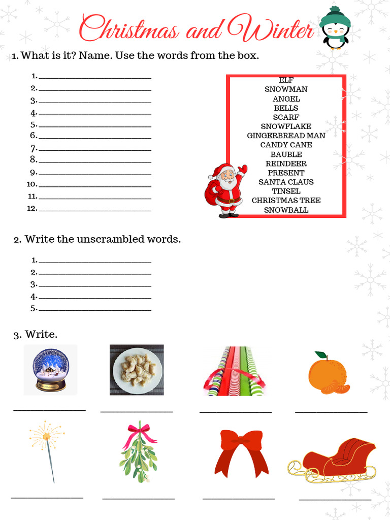 Christmas Activity Worksheet | PDF