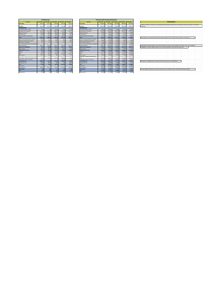 Finolex Financial Analysis - Group 12 - Vertical Analysis - Income ...