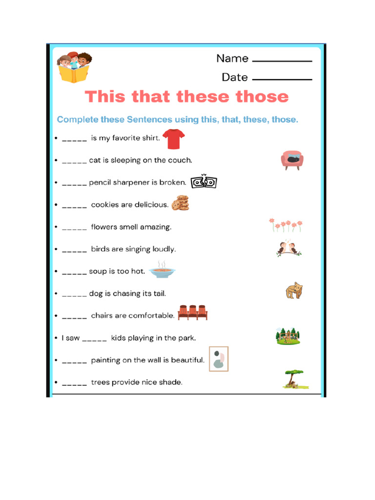 Demonstrative Pronouns (This, That, These, Those) | PDF