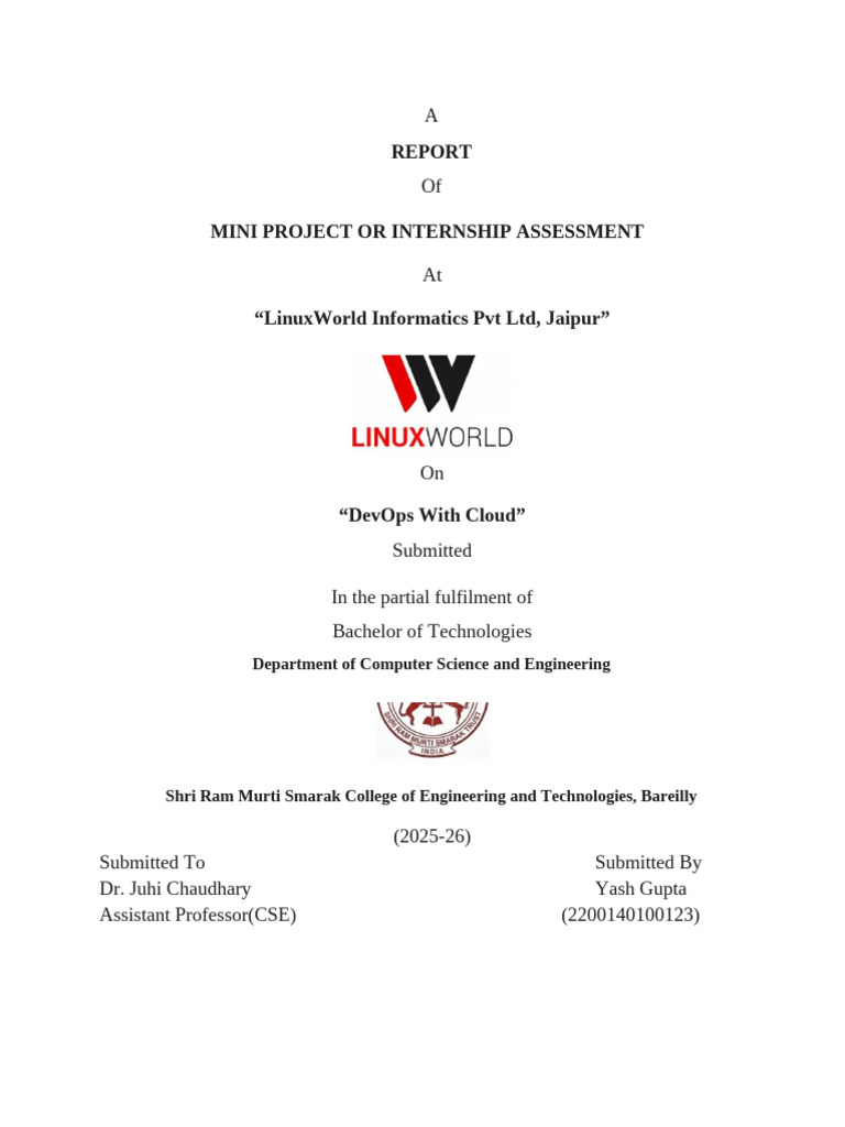 LinuxWorld Yash Edited | PDF | Cloud Computing | Software As A Service