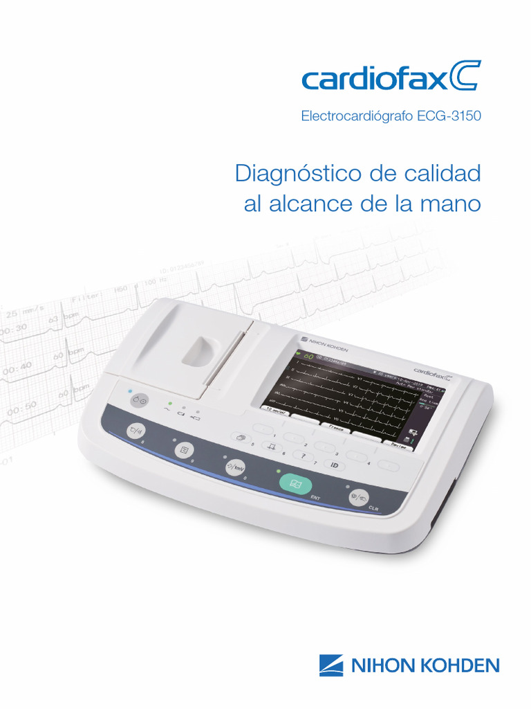 Electrocardiógrafo ECG-3150: Diagnóstico Móvil | PDF | Fax | Electrónica