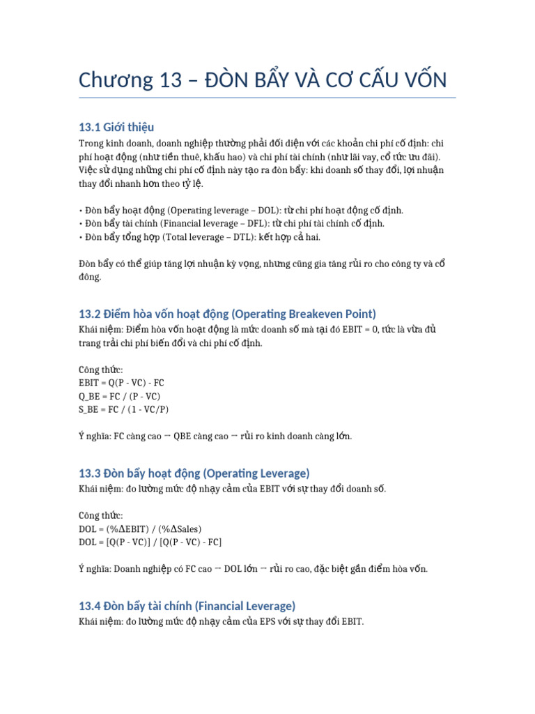 Chuong13 Don Bay Va Co Cau Von | PDF