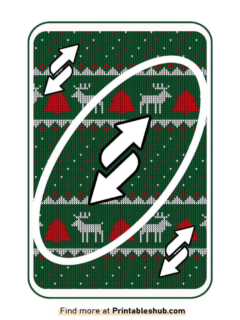 UNO Reverse Cards Templates For Christmas | PDF