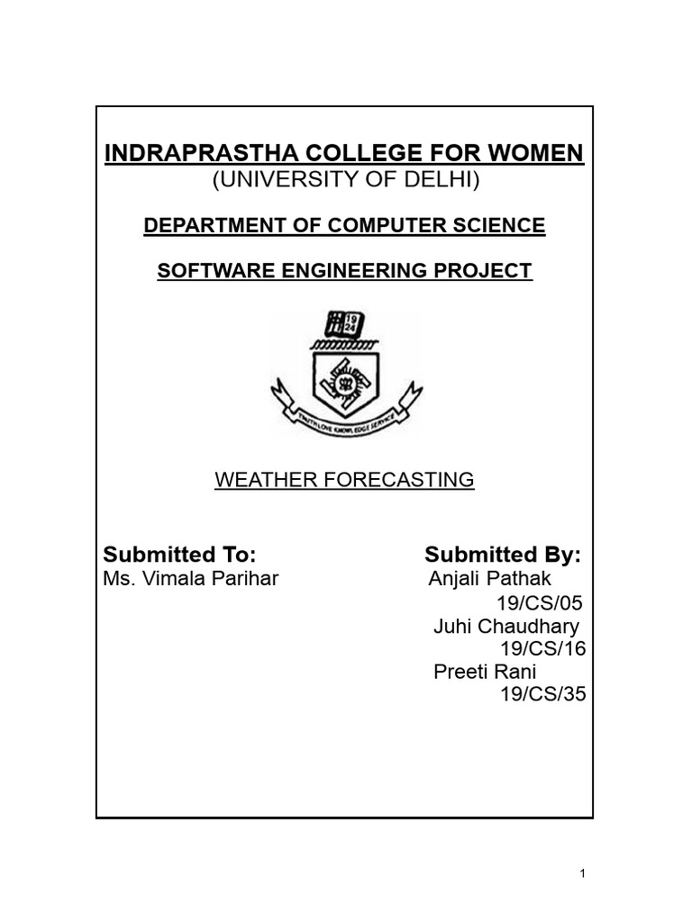 Weather Forecasting Software Project | PDF | Software Testing | Computing