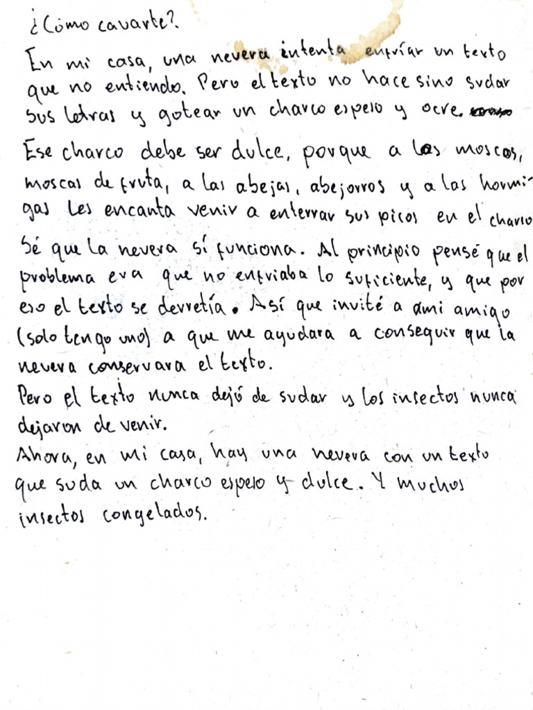 En Mi Casa Mi Sudor Dulce y Espeso | PDF