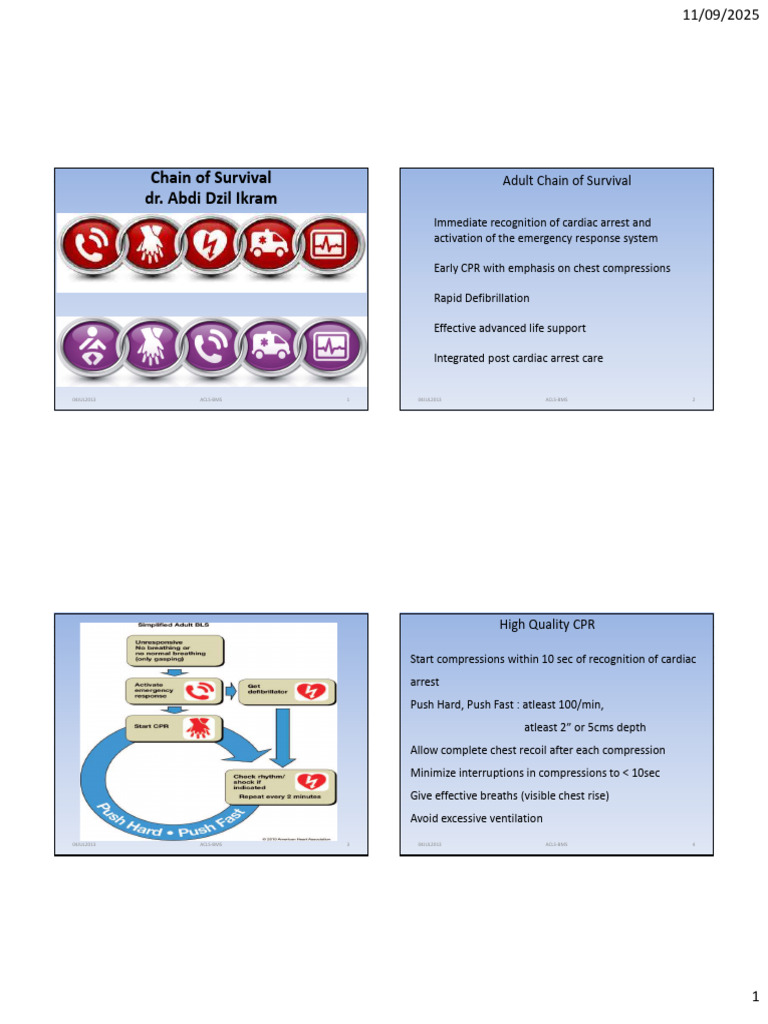 Materi Acls 1 | PDF | Cardiopulmonary Resuscitation | Cardiac Arrest