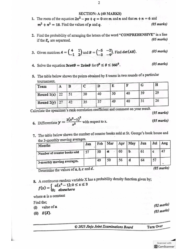 Jjeb Sub MTC 2025 | PDF