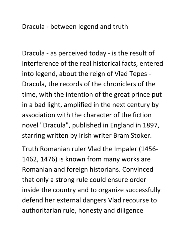 Contele Dracula | PDF | Dracula | Vlad The Impaler