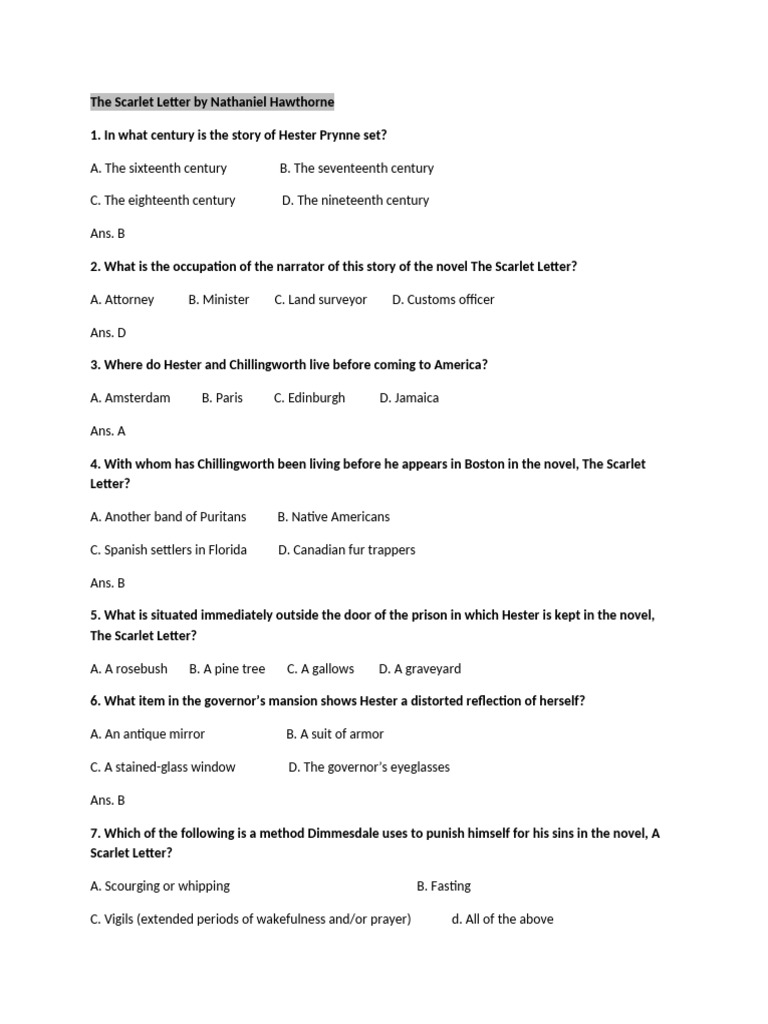 The Scarlet Let-WPS Office | PDF | The Scarlet Letter