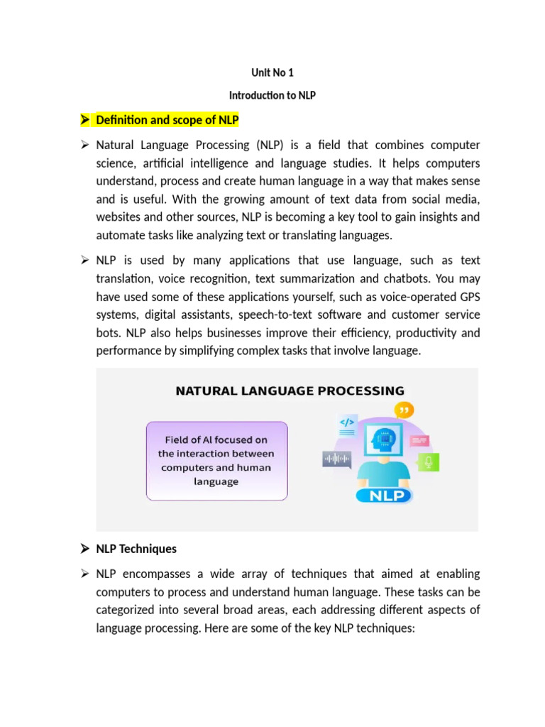 Introduction to Natural Language Processing | PDF | Linguistics ...