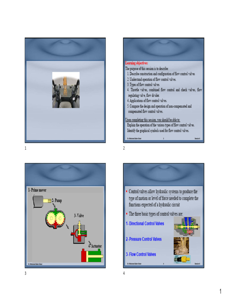Session10 Flow Cotrol Valves-R | PDF | Valve | Pump