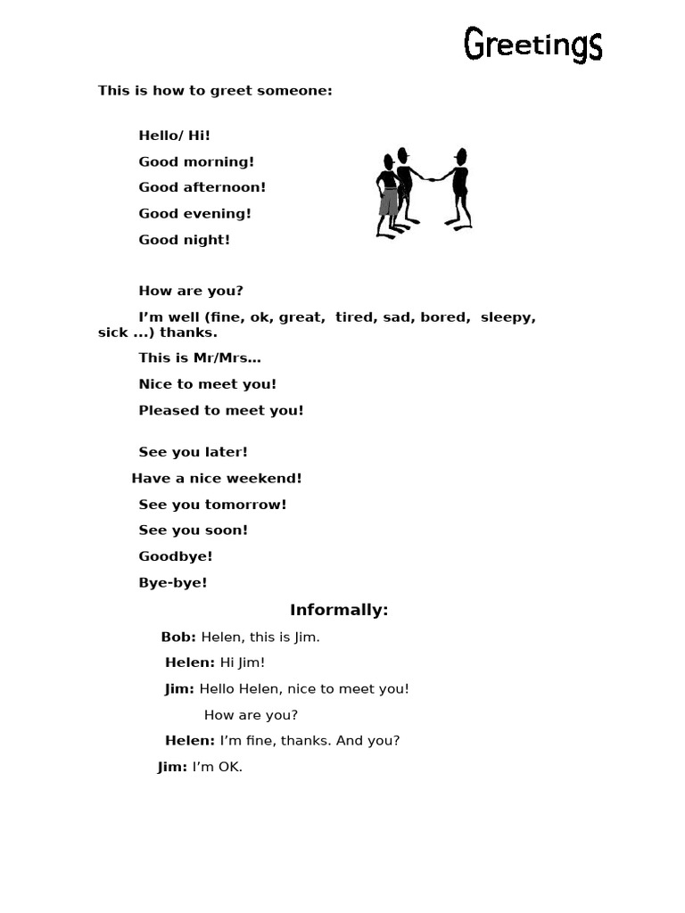 Greetings | PDF