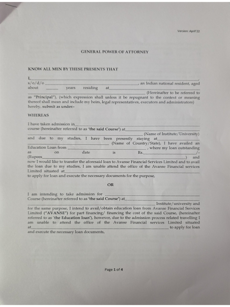 POA Student | PDF