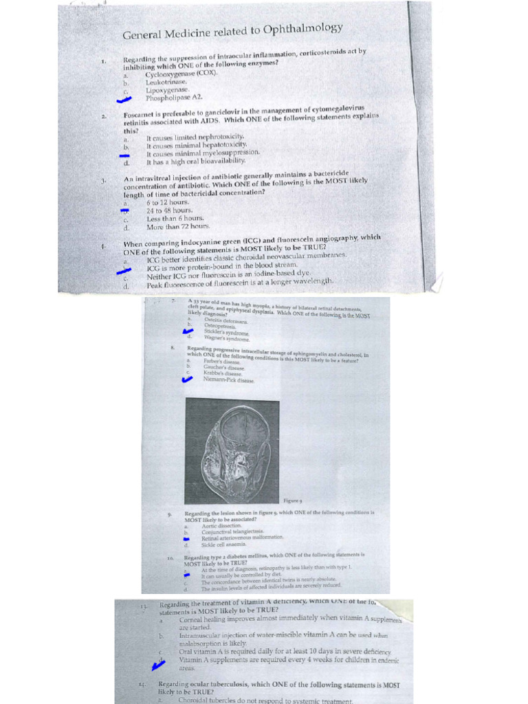 ICO Clinical Exam 2021 | PDF