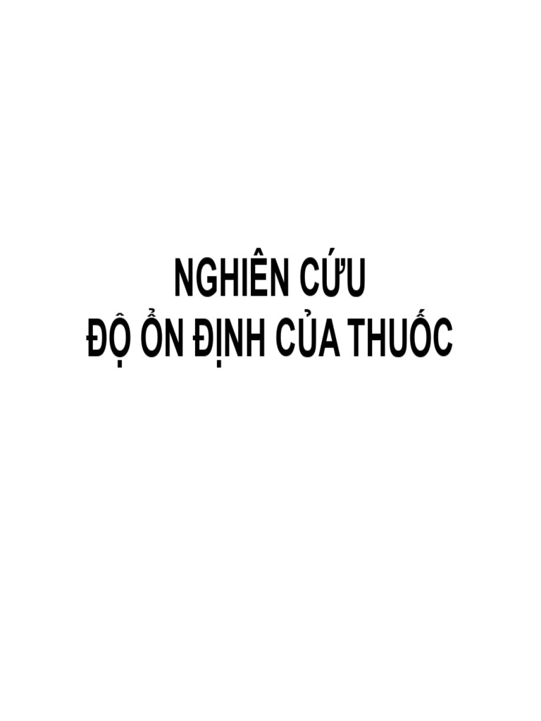 Nghien Cuu Do On Dinh Chuyen de Tu Chon SLIDES | PDF