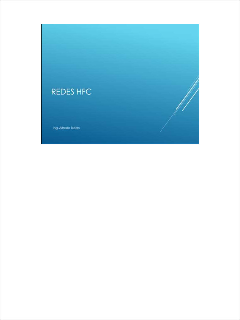 Curso HFC-M1 | PDF | Fibra óptica | Televisión por cable