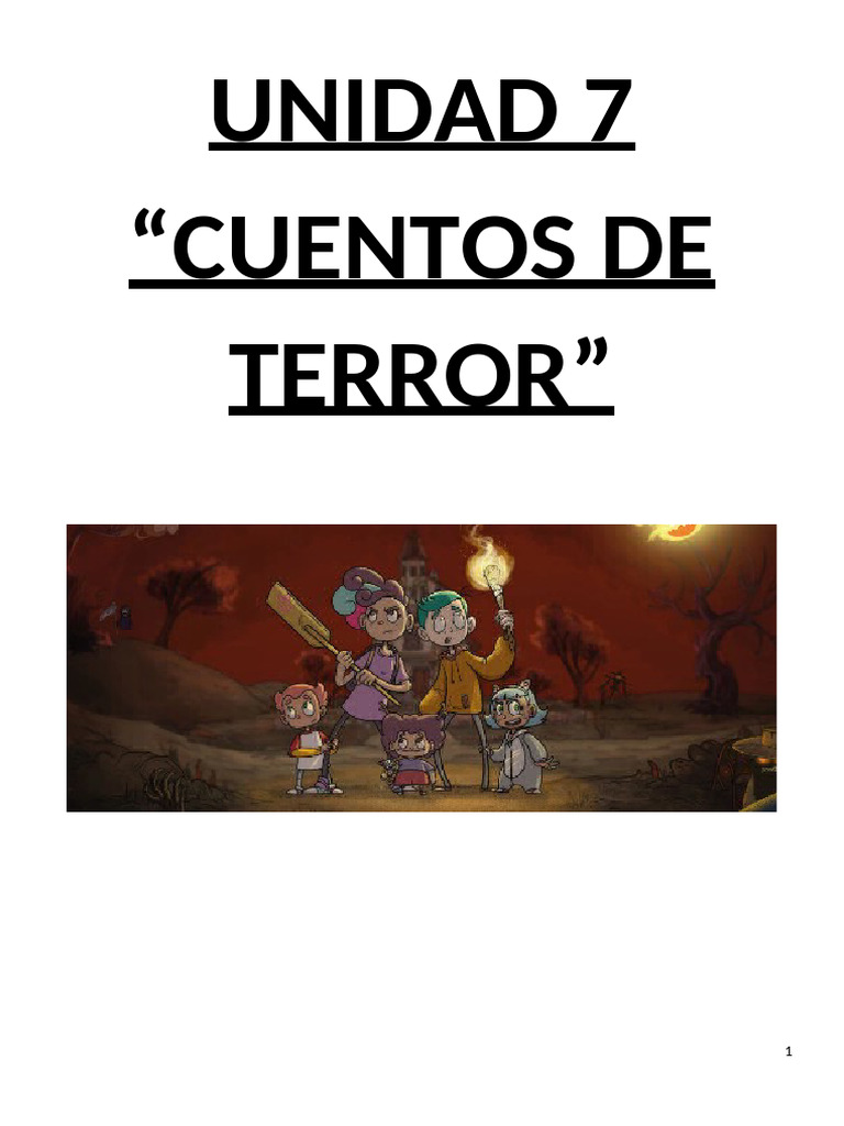 UNIDAD 7 Cuento de Terror | PDF