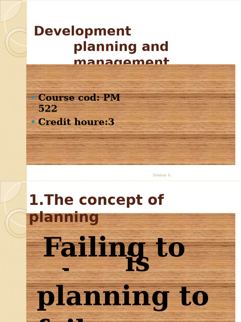 Development Planning & Management | PDF | Evaluation | Project Management