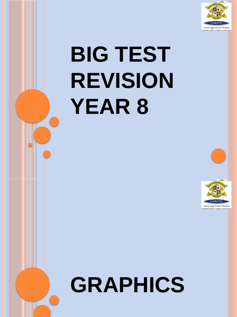 Y8 Big Test Revision AUT | PDF | Computer Data | Computer Graphics