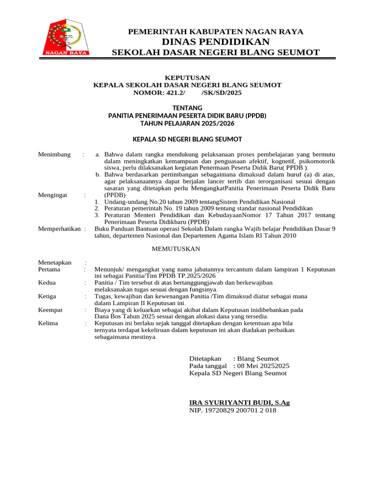SK PPDB 2025-2026 | PDF