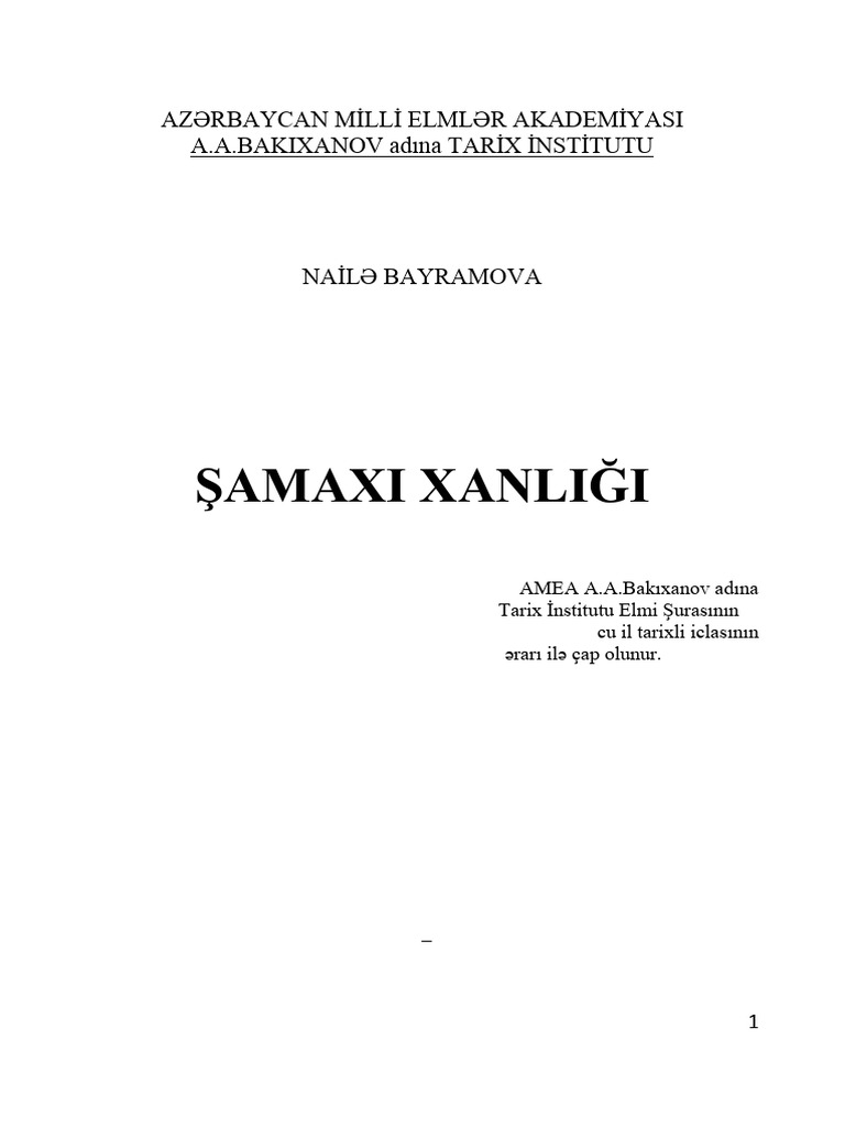 Samaxi Xanligi | PDF
