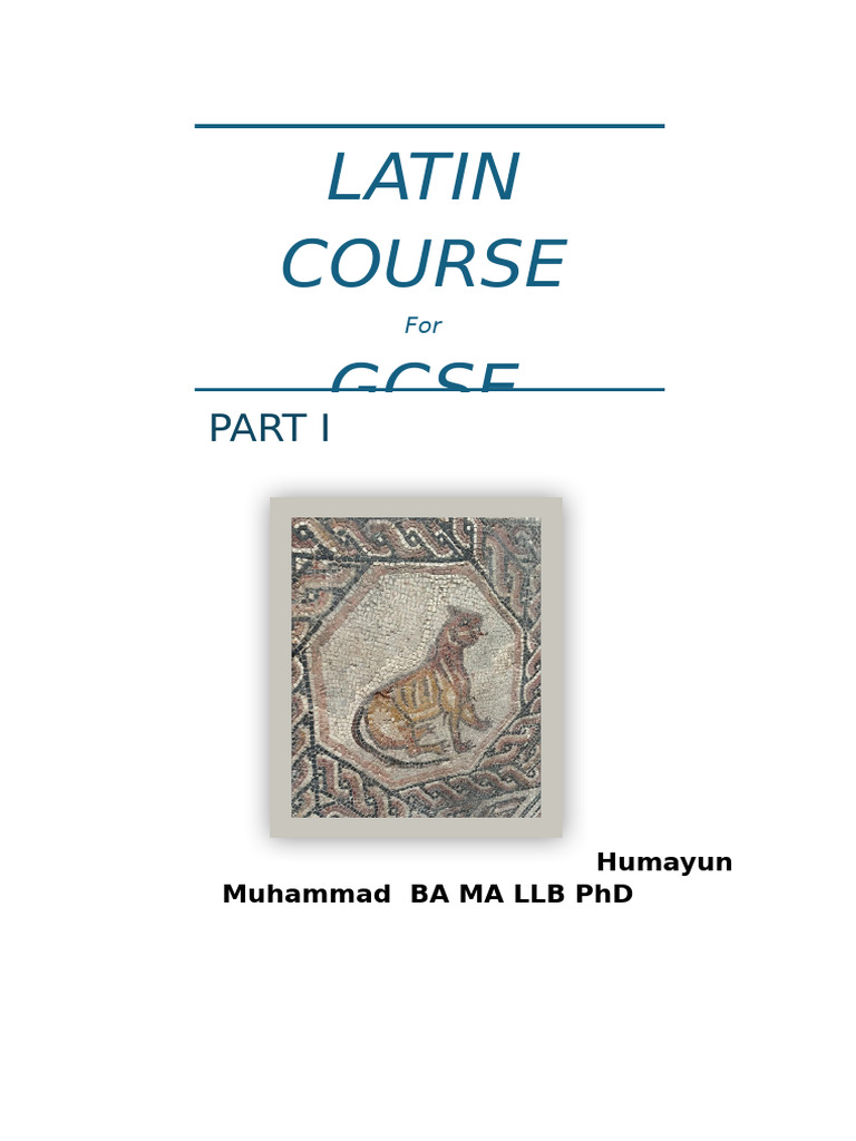 Latin 1 | PDF | Grammatical Number | Grammatical Conjugation