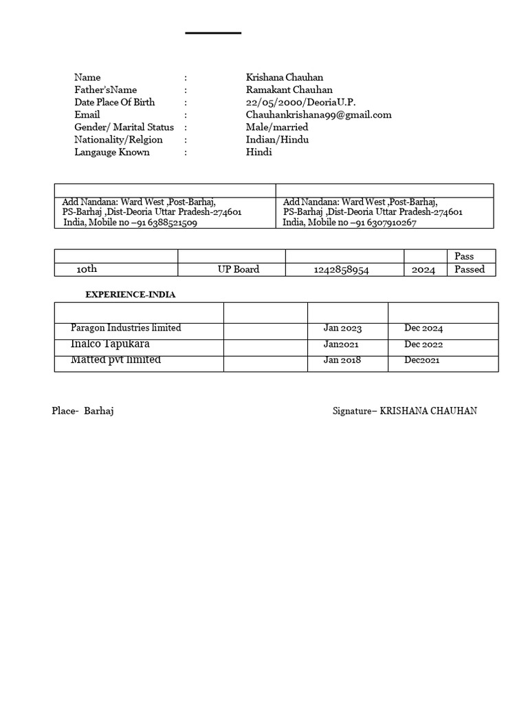 Krishna Chauhan Resume-2 | PDF