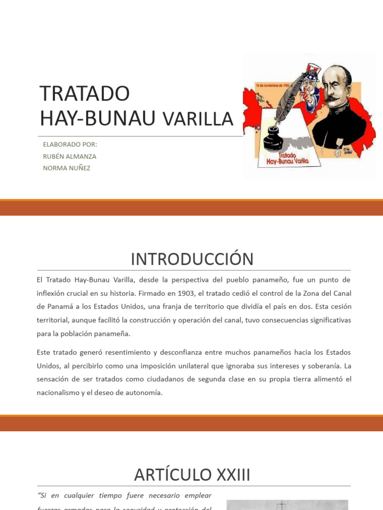 Impacto del Tratado Hay-Bunau Varilla en Panamá | PDF | Panamá | Los ...