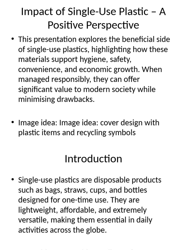 Impact of Single Use Plastic Positive | PDF | Recycling | Plastic