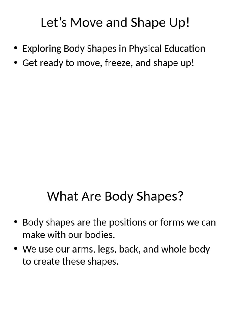 Body Shapes PE Presentation | PDF