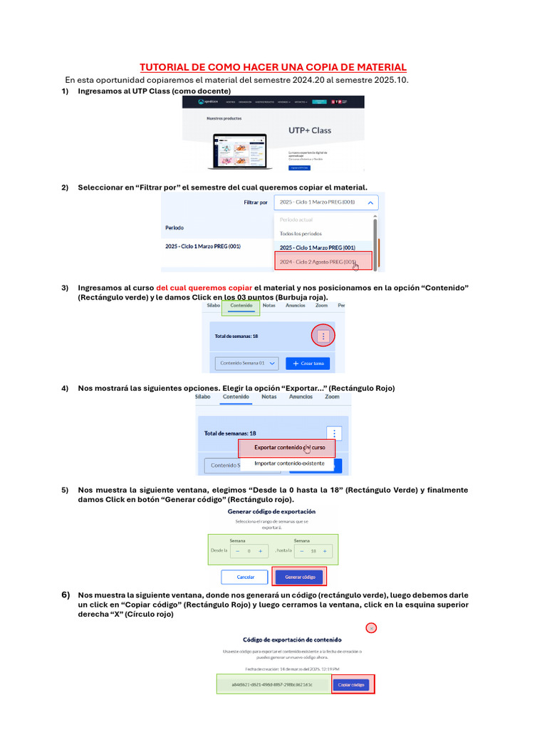 Copia de Material UTP: Guía Paso a Paso | PDF