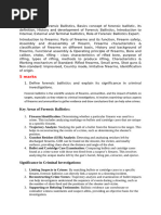 Forensic Ballistics | PDF | Forensic Science | Crime Scene