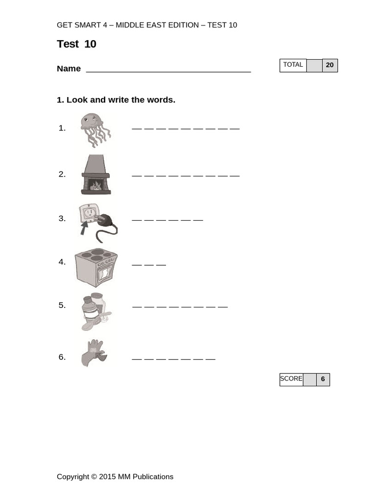 Get Smart 4 Test 10: Middle East Edition | PDF
