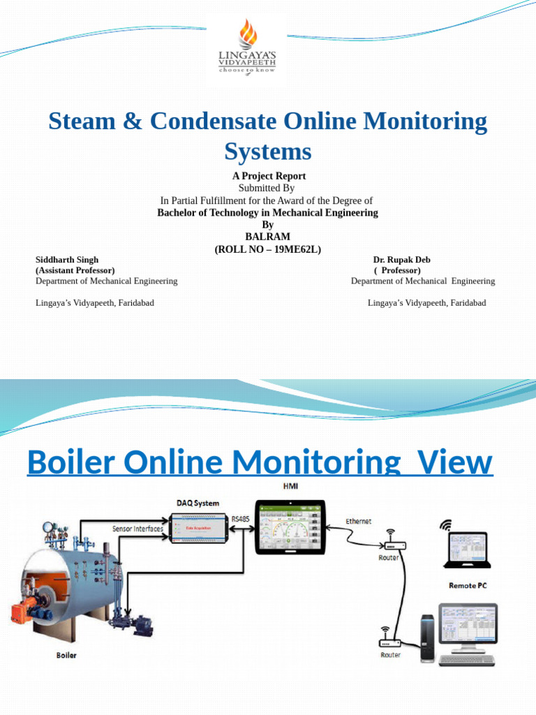 Steam & Condensate Monitoring Report | PDF