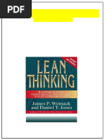 Lean Thinking PDF | PDF | Lean Manufacturing | Innovation