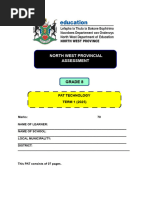 Technology Grade 8 PAT 1 Exemplar 2025 | PDF | Forklift | Machines
