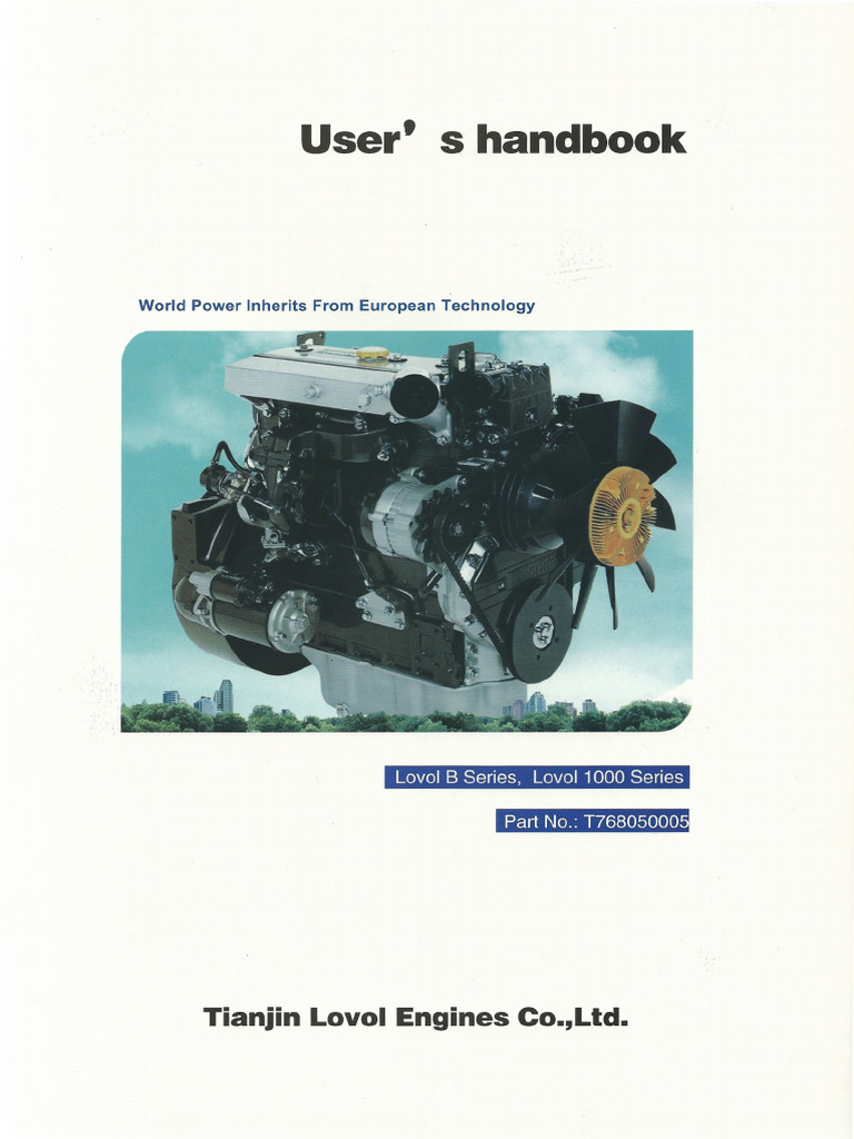 Lovol B & 1000 Series Engine Handbook | PDF | Engines | Nut (Hardware)