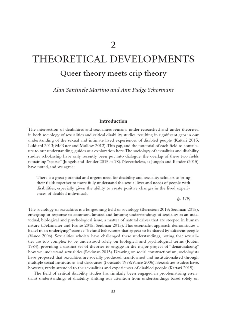 Queer Theory Meets Crip Theory | PDF | Queer Theory | LGBTQIA+ Studies