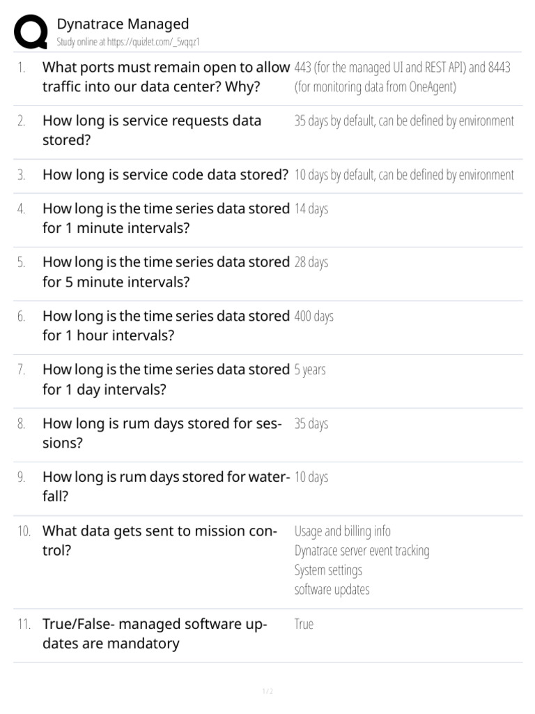 Dynatrace Managed | PDF