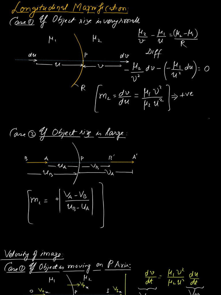 Geometrical Optics - L-15 (Class Notes) - Lens | PDF