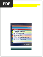 The Morality of Weapons Research: Why it is Wrong to Design Weapons ...