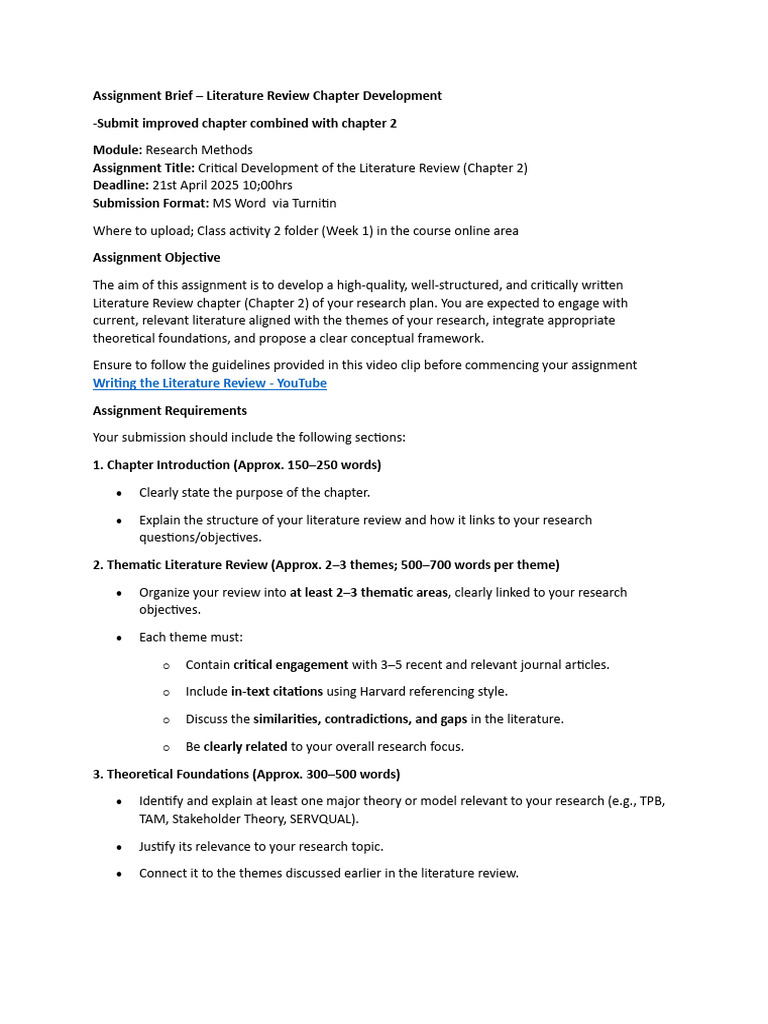 Class Activity 2 | PDF | Literature Review | Theory