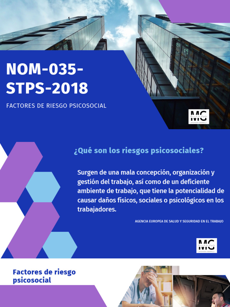 Nom-035 Riesgos Psicosociales | PDF | Estrés (biología) | Sicología