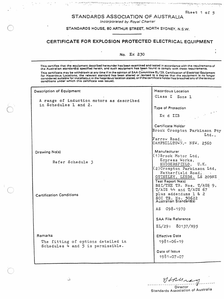 Aus Ex 230 I0 To I9 | PDF